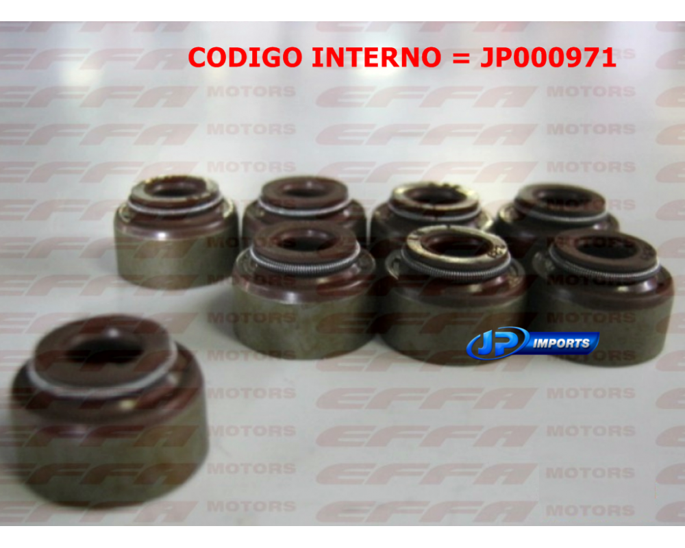 VEDANTE VALVULA ( RETENTOR ) ASTE 7mm JOGO C/ 08 PECAS EFFA TOWNER ...